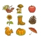 Autumn Or Fall Icon And Objects Set For Design., Vectors | GraphicRiver