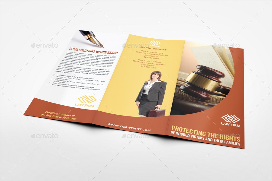 Law Firm Tri Fold Brochure Template, Print Templates | GraphicRiver