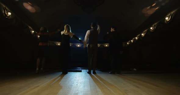 Actors Bowing To Audience in a Theater, Stock Footage | VideoHive