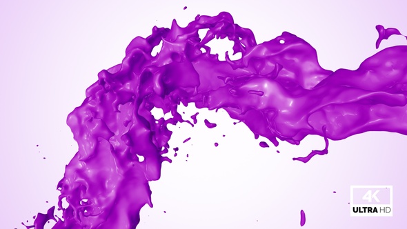 Twisted Purple Paint Splash V6, Motion Graphics | VideoHive