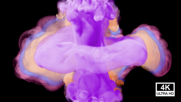 Color Smoke Collision 4K, Motion Graphics | VideoHive