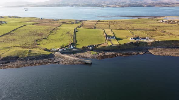 Aerial View of the Ballysaggart Pier and the 15Th Century Franciscan ...