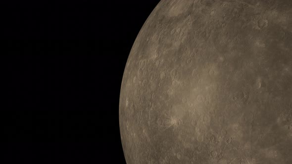 Spinning planet Mercury., Motion Graphics | VideoHive