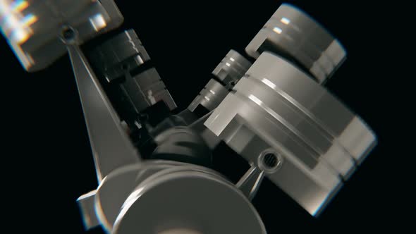 engine pistons 4k animation, Motion Graphics | VideoHive