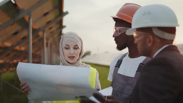 Competent Engineers Discussing Details of Project, Stock Footage ...