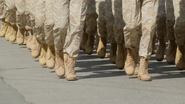 American Soldiers Marching Feet