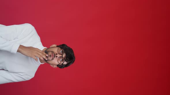 Curious Guy Advertising Background Invisible Text, Stock Footage ...