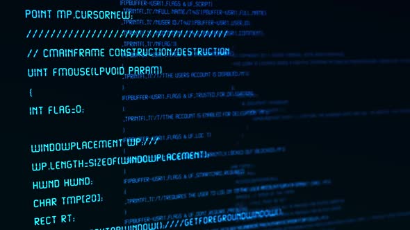 Scrolling Code Screen, Motion Graphics | VideoHive