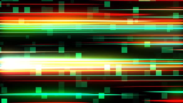Glowing Colorful Line Tech Background, Motion Graphics | VideoHive
