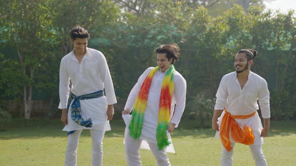 Indian men dancing at a Holi party, Stock Footage | VideoHive