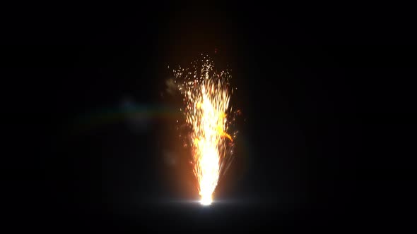 Spark Pyrotechnics With Fire, Motion Graphics | VideoHive