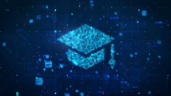 E Learning Tech Background, Motion Graphics | VideoHive