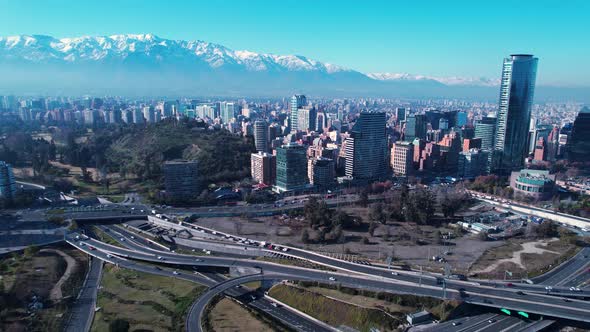 Downtown of Santiago capital city of Chile South America country ...