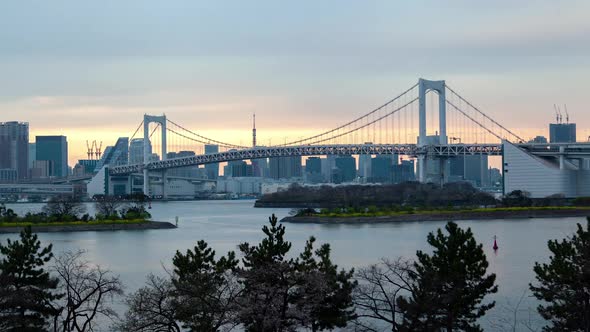Tokyo Japan River Bridge Urban Transport Timelapse, Stock Footage ...