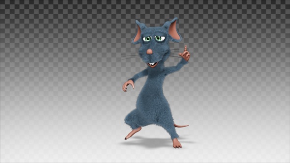 Cartoon Rat - Dance Cheerful, Motion Graphics | VideoHive