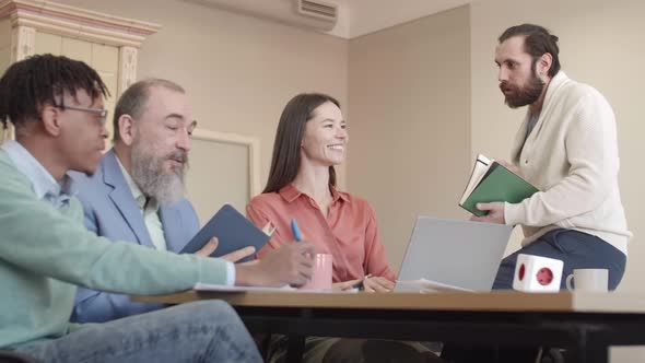 Four People Working Together, Stock Footage | VideoHive