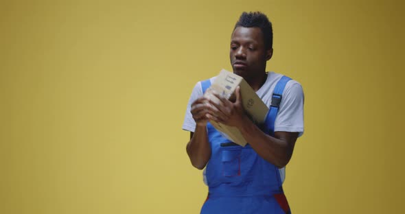 Delivery Man Throwing Package, Stock Footage | VideoHive