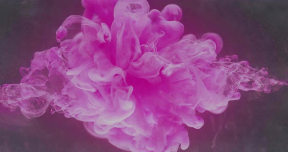 Color Explosion Ink Water Splash Pink Mist Cloud, Stock Footage | VideoHive