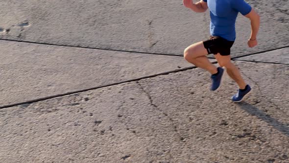 slow motion legs man runner running, Stock Footage | VideoHive
