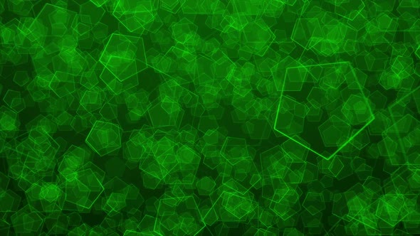 Dynamic Background Of Pentagon Elements, Motion Graphics | VideoHive