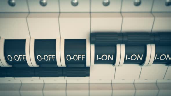 Trip Switch Fuse box. Switches turned off. Electricity Power Fuse ...