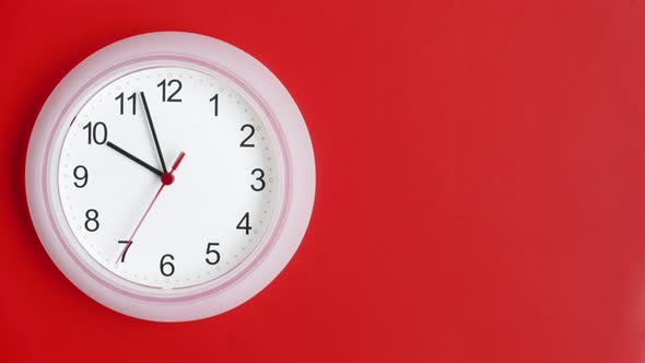 Clock Ticking Showing Ten Hours, Timelapse, Stock Footage | VideoHive