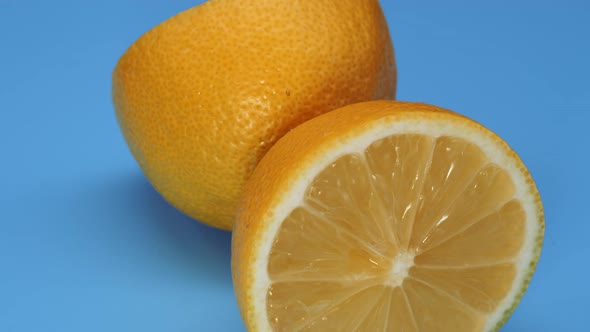 Lemon Halves Rotate in a Plane, Stock Footage | VideoHive