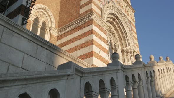 The side of a church facade, Stock Footage | VideoHive
