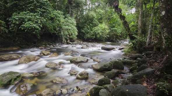 River stream flowing among stones at Sungai Sedim Kulim, Kedah ...