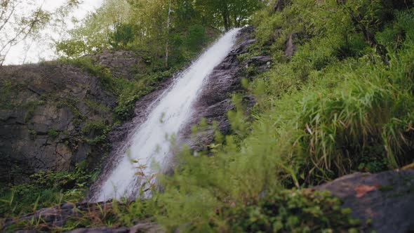 Water stream falling down the cliff, Stock Footage | VideoHive