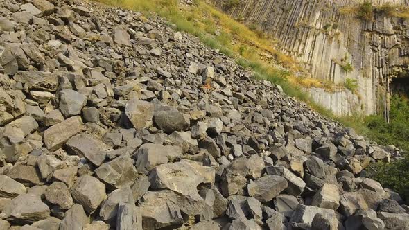 Rock Slides and Stones Scattered Over Hills, Risk of Mudflow, Geology ...