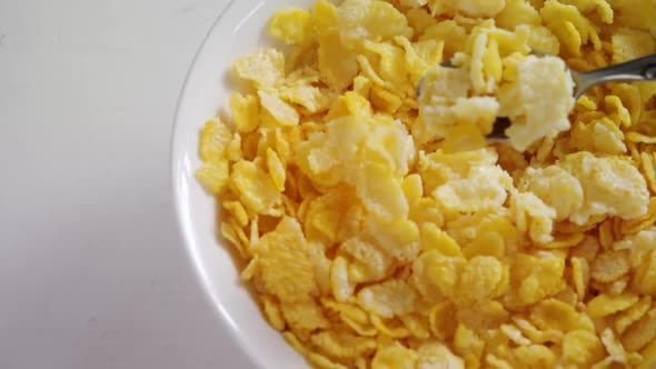 Bowl of wheaties cereal, Stock Footage | VideoHive