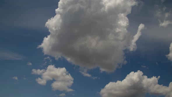 Speedy White Rain Clouds Moving Blue Sky, Stock Footage | VideoHive