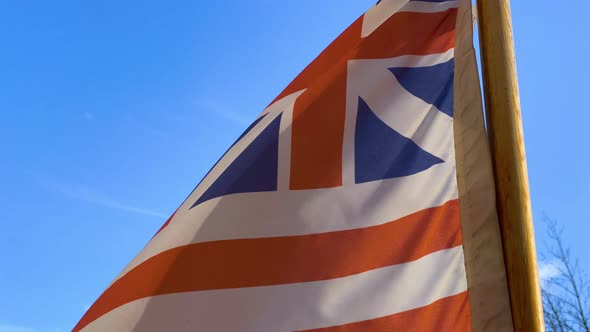 A Waving Grand Union Flag, Also Known As the Continental Colors, the ...