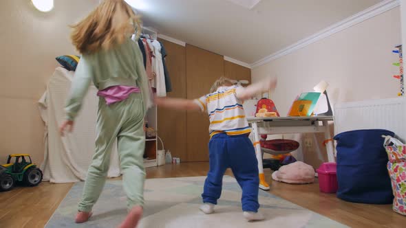 Children Dancing At Home, Stock Footage | VideoHive