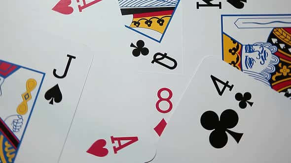 footage of playing card rotate, Stock Footage | VideoHive