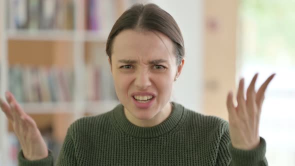 Angry Woman Talking Loud and Arguing, Stock Footage | VideoHive