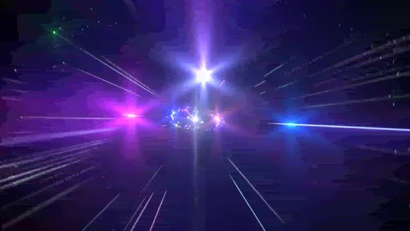 Space Show Sparkling Motion Loop Background by MotionGraphicsFootage