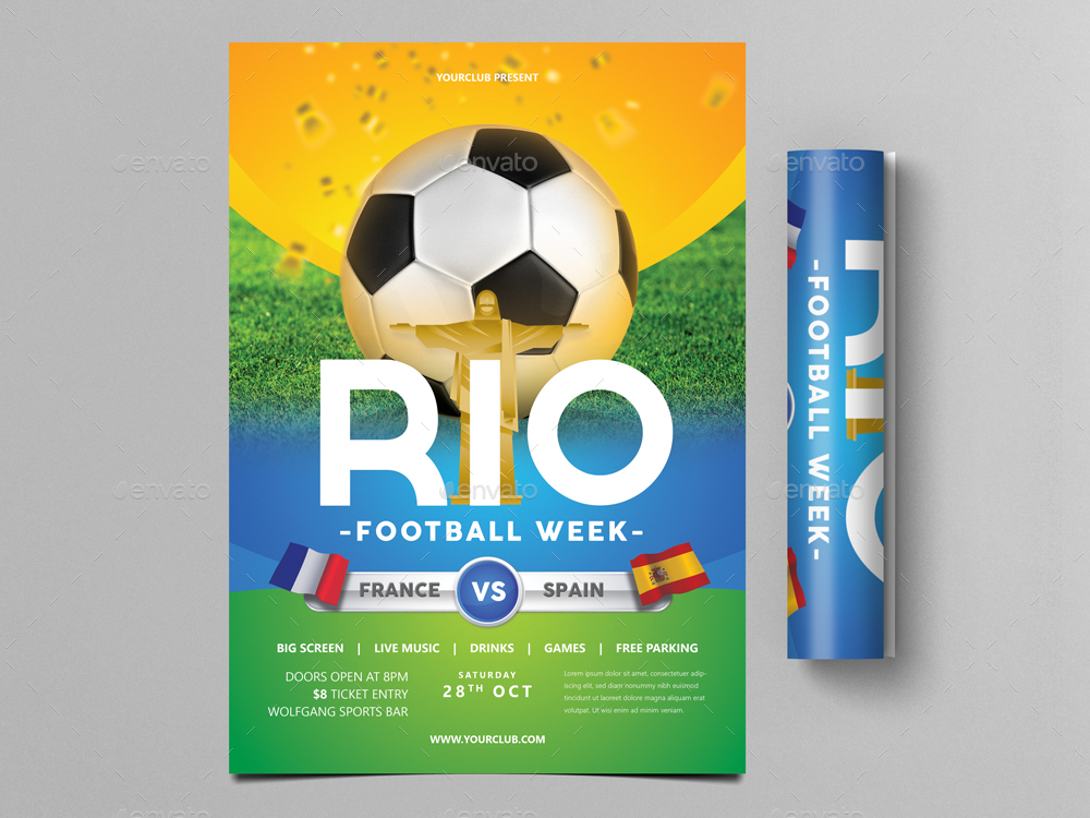 Rio Football Week, Print Templates | GraphicRiver