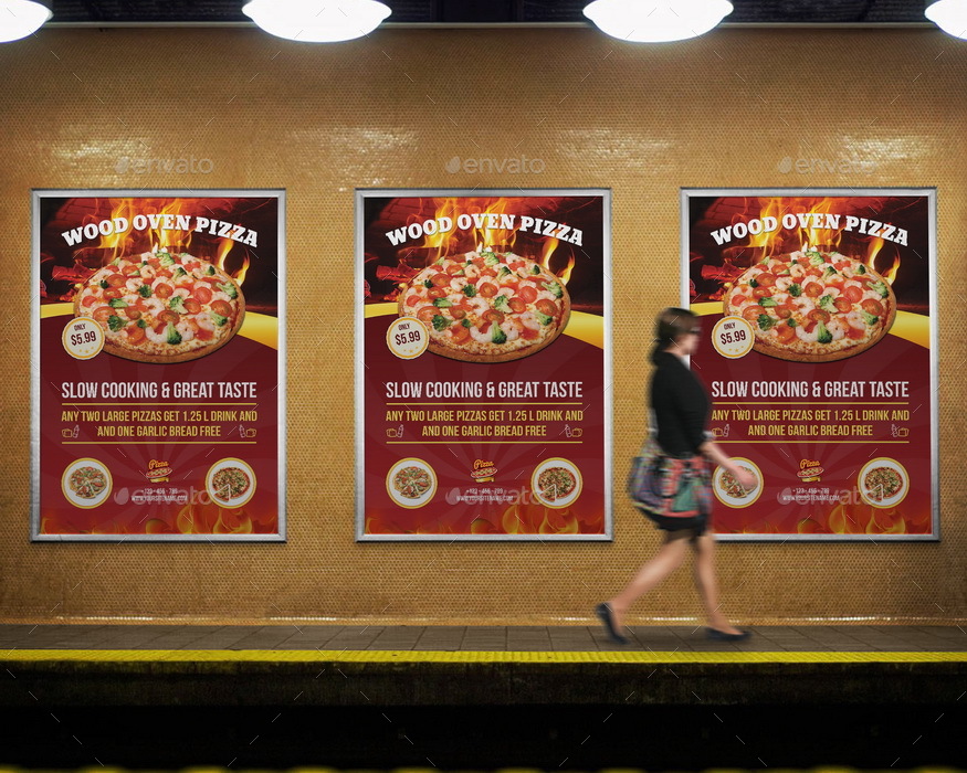 Pizza Restaurant Poster Template Vol.2, Print Templates | GraphicRiver