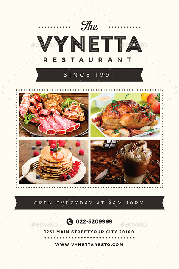 Simple Restaurant Food Menu Package, Print Templates | GraphicRiver