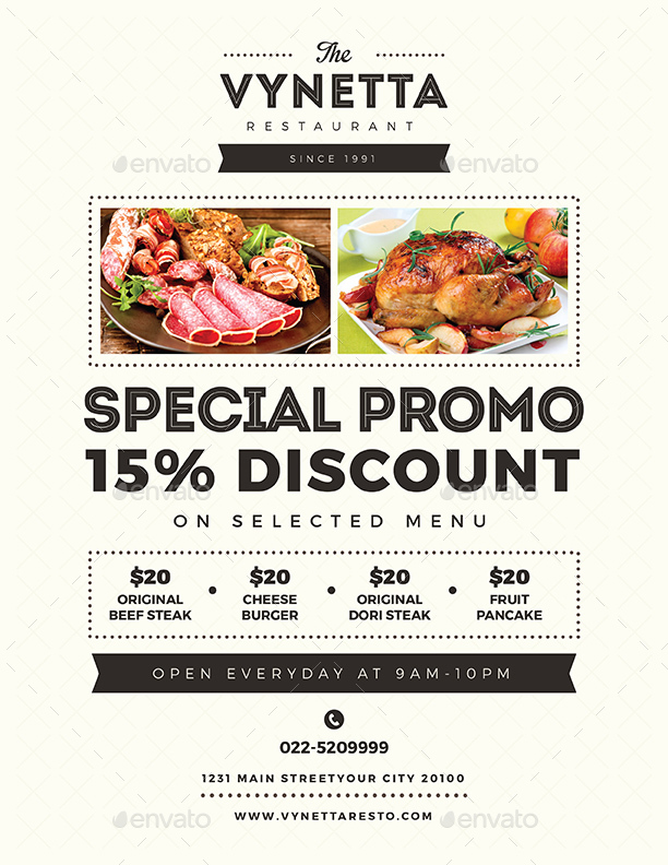 Simple Restaurant Food Menu Package, Print Templates | GraphicRiver