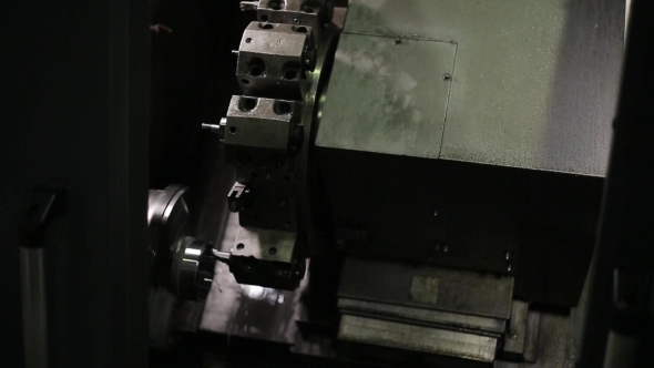 Process Of Machining a Metal Workpiece, Horizontal Milling Machine, CNC ...