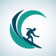 Surfer Logo by Scredeck | GraphicRiver