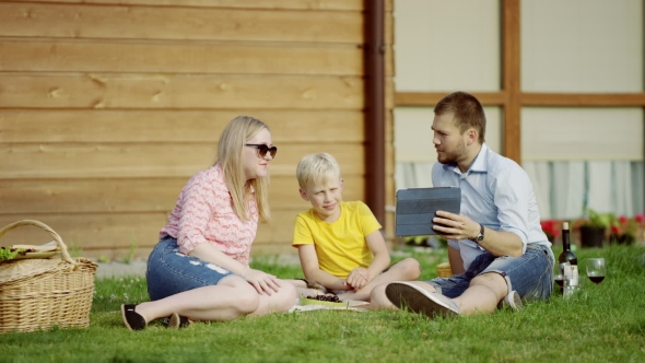 Family Video Chat Outdoors, Stock Footage | VideoHive