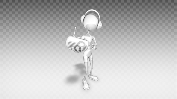 Cartoon 3D Man - Show Radio, Motion Graphics | VideoHive