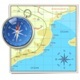 Beach Map with Compass, Vectors | GraphicRiver