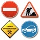 Vector Old Road Signs, Vectors | GraphicRiver