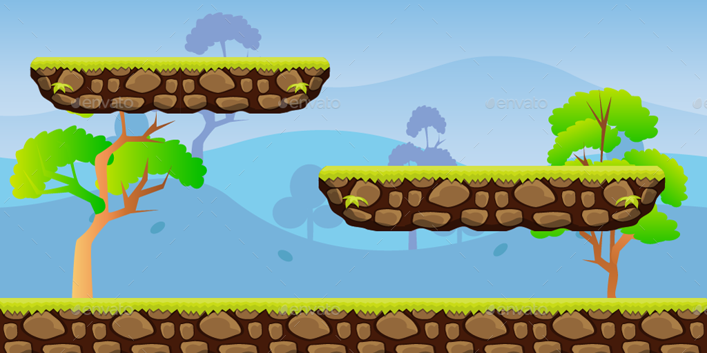 Platformer Game Background 16, Game Assets | GraphicRiver