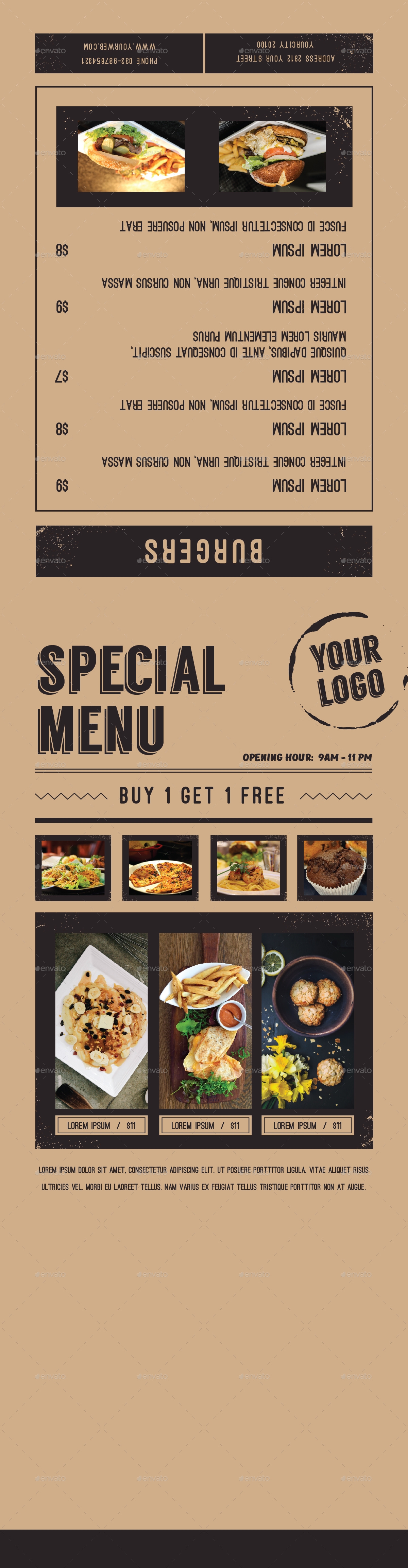 Food Menu Bundle, Print Templates | GraphicRiver